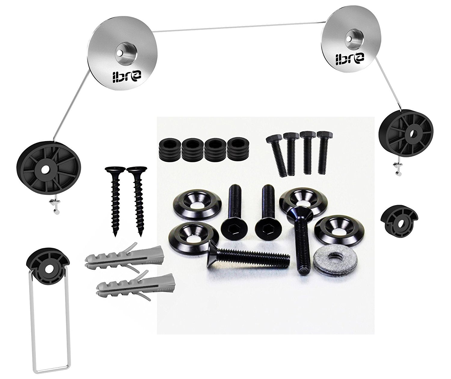 IBRA Ultra Slim Wall Mount Bracket System for Samsung, LG and Philips